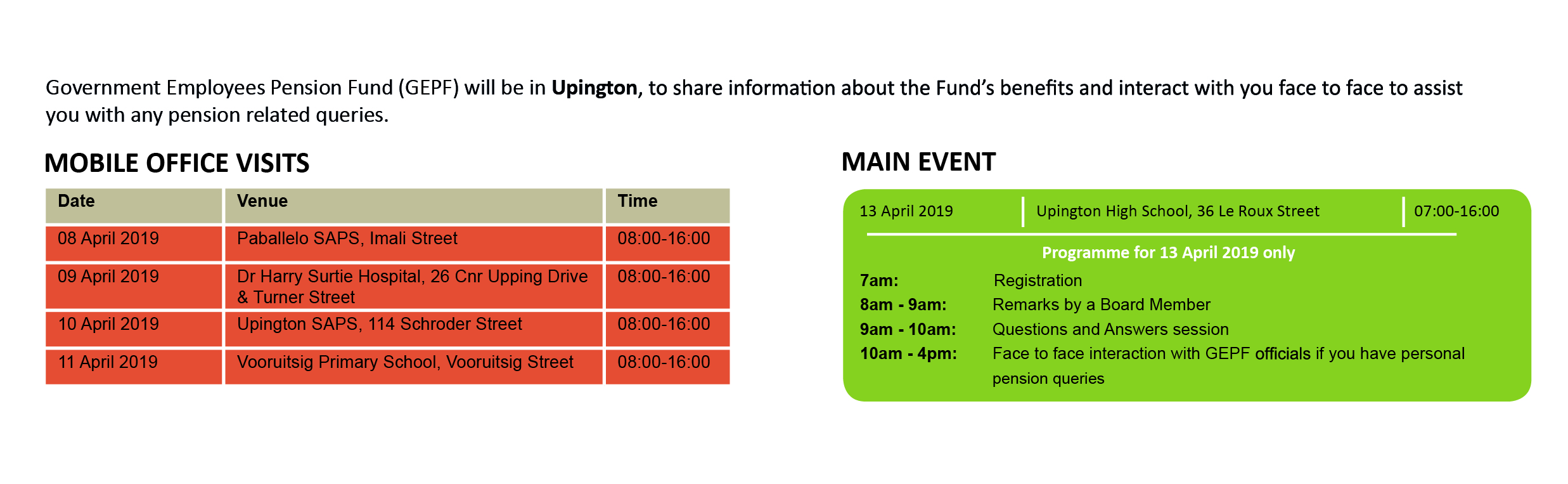 The GPAA - Government Pensions Administration Agency - Republic of ...